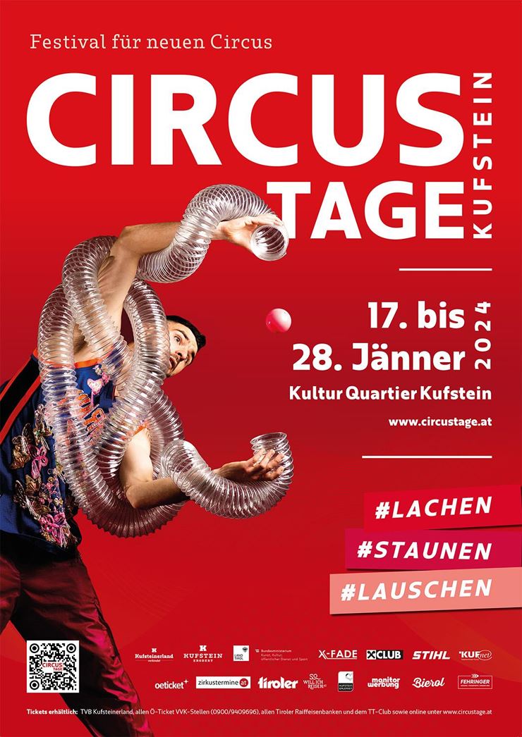 Circustage Kufstein - OPEN CIRCUS SCHOOL (Turnsaal der MS2 Kufstein) für Kinder